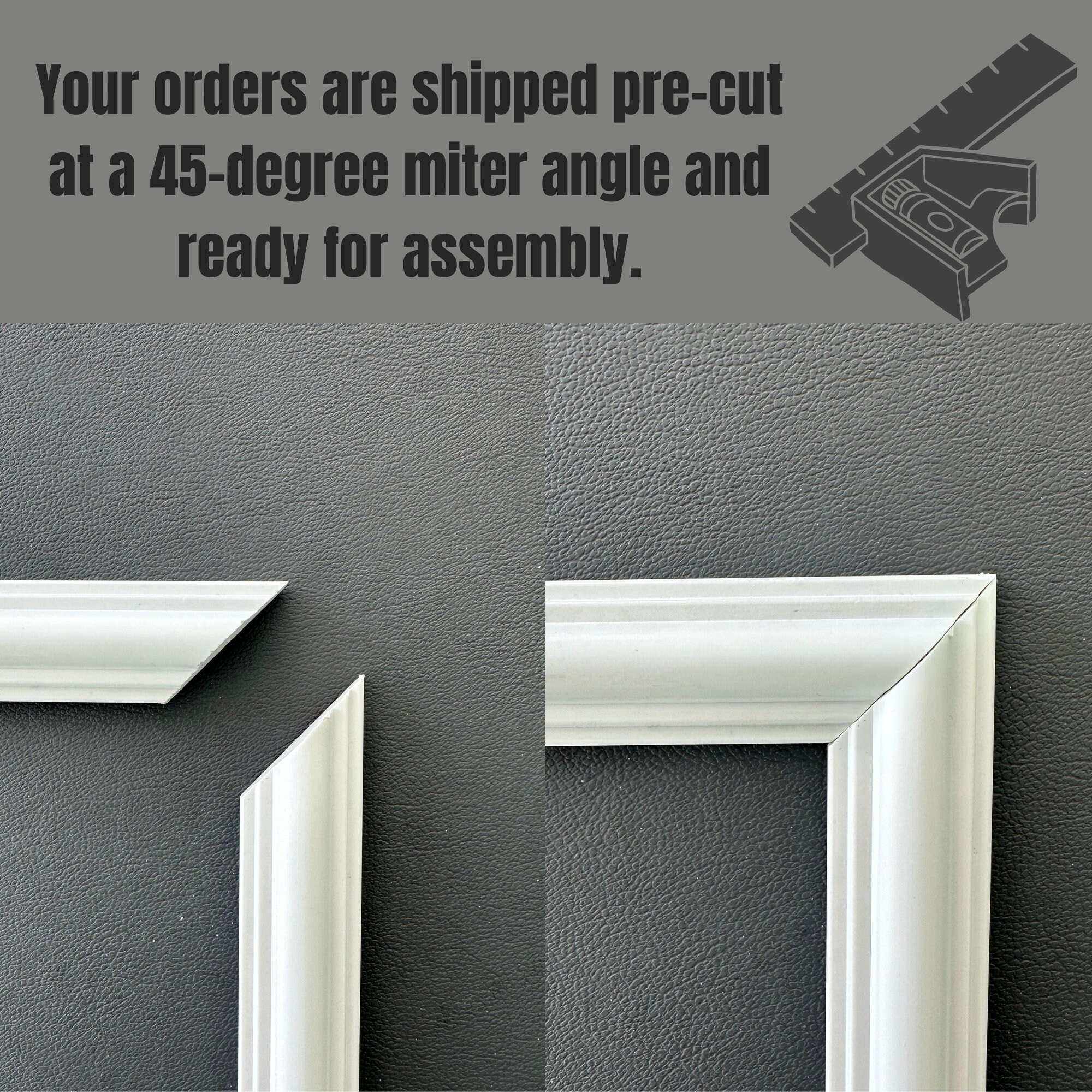 Paintable Paneling Kit Pre-finished Wall Molding Set Decorative Wall ...
