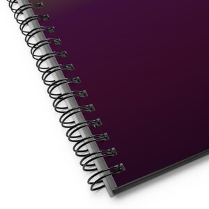 Toxic Twilight Spiral Notebook - Chic Purple and Green Gradient ...