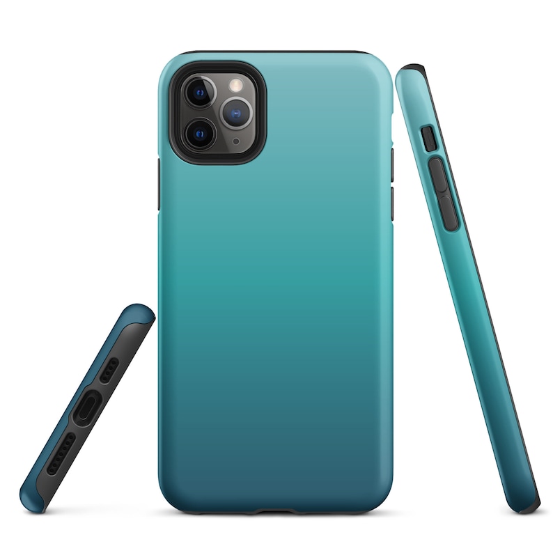 Teal Tidepool Too Tough Case for Iphone® - Chic Teal and Blue Gradient ...