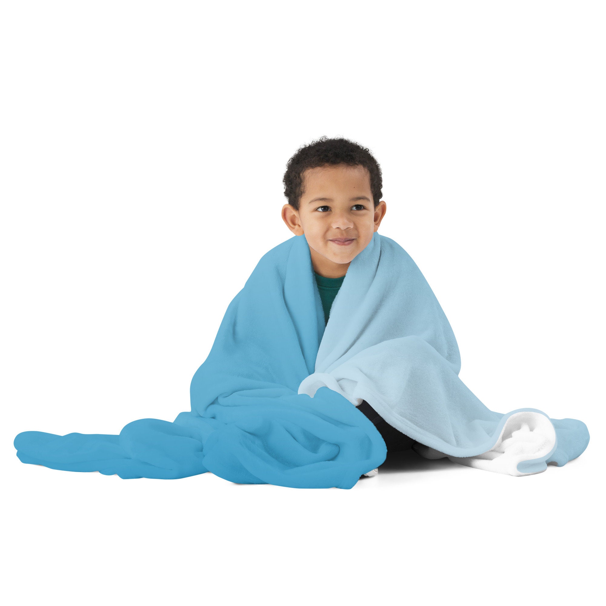 Nimbus Blue Throw Blanket - Chic Blue Gradient Design | Premium Soft ...