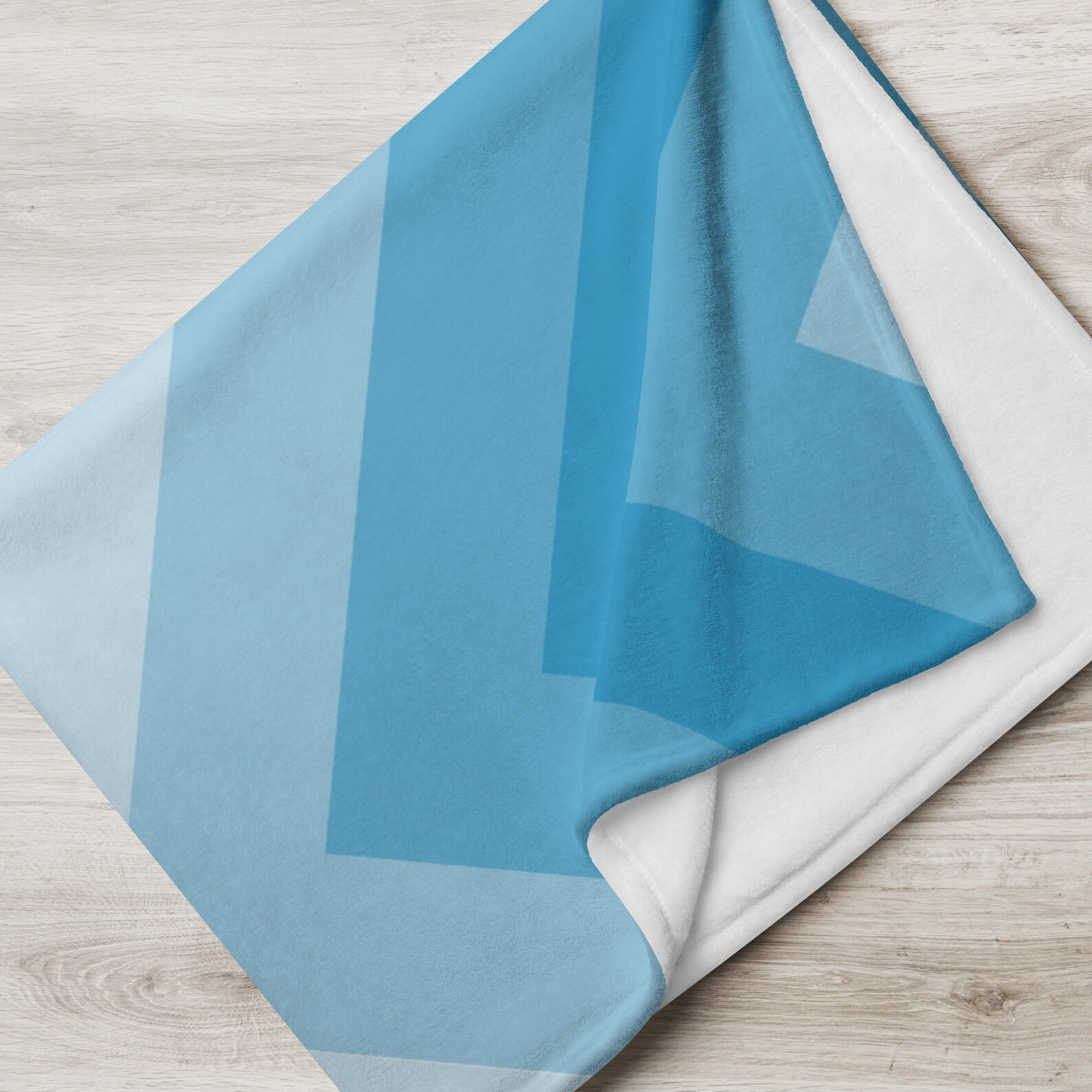 Nimbus Blue Throw Blanket - Edgy Blue Zig-zag Design | Premium Soft ...