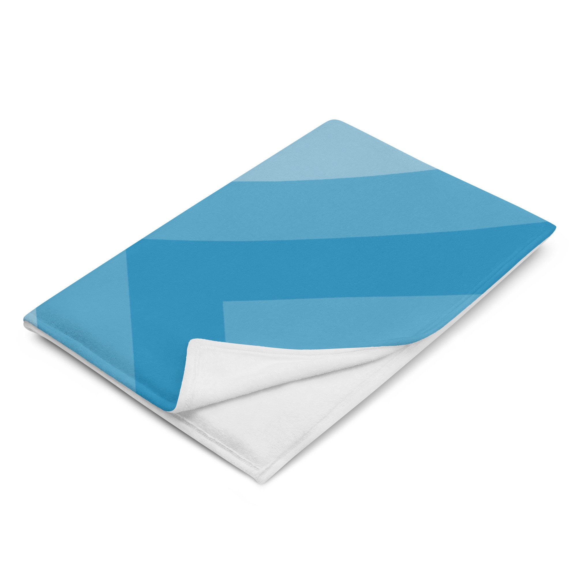 Nimbus Blue Throw Blanket - Edgy Blue Zig-zag Design | Premium Soft ...
