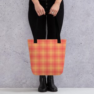Peach Perfect Tote Bag - Intricate Orange Quilted Fusion Design ...