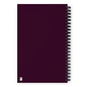 Toxic Twilight Spiral Notebook - Chic Purple and Green Gradient ...