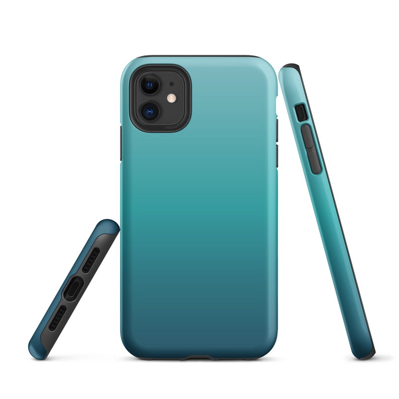 Teal Tidepool Too Tough Case for Iphone® - Chic Teal and Blue Gradient ...