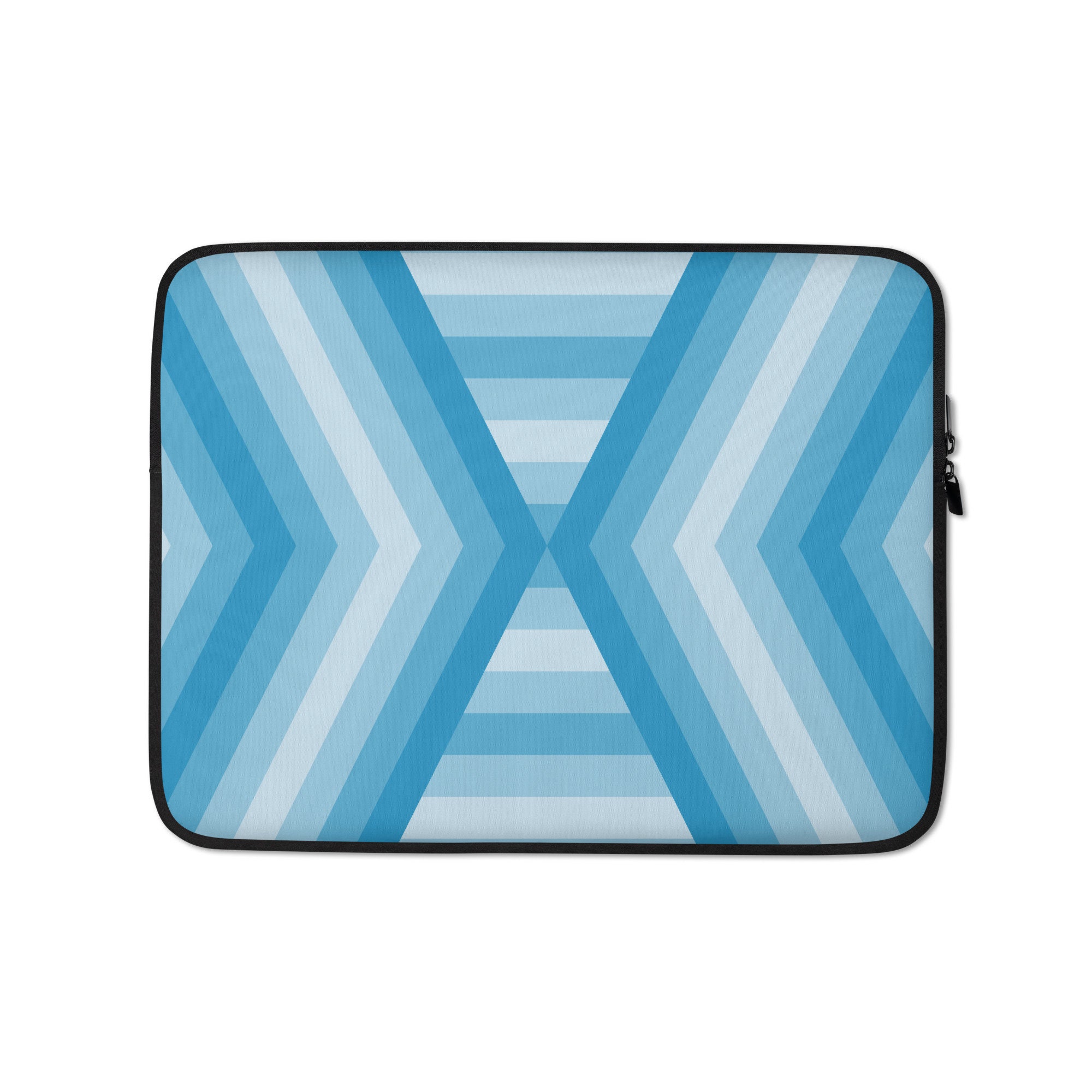 Nimbus Blue Laptop Sleeve - Bold Blue Geometric X Design || 13” or 15 ...
