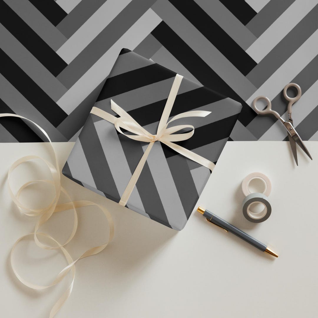 Graphite Gradient Wrapping Paper Sheets (set of 3) - Classic ...