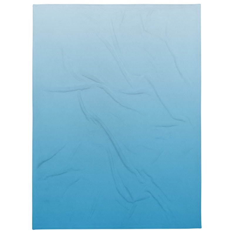 Nimbus Blue Throw Blanket - Chic Blue Gradient Design | Premium Soft ...