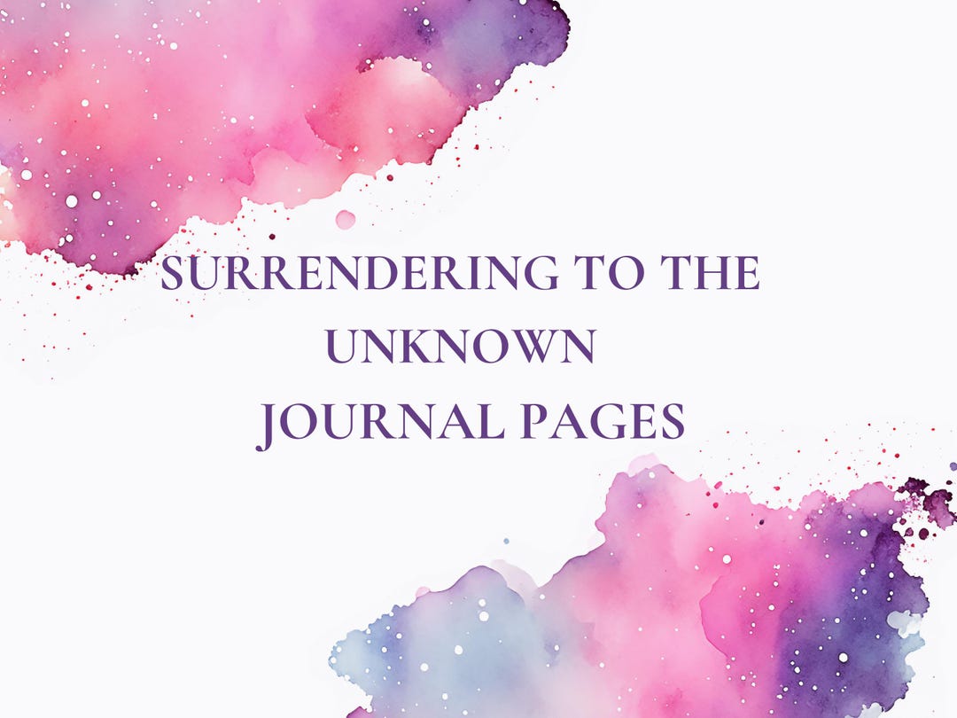 Surrender Mini Journal Prompts | Printable Spiritual Healing Workbook ...