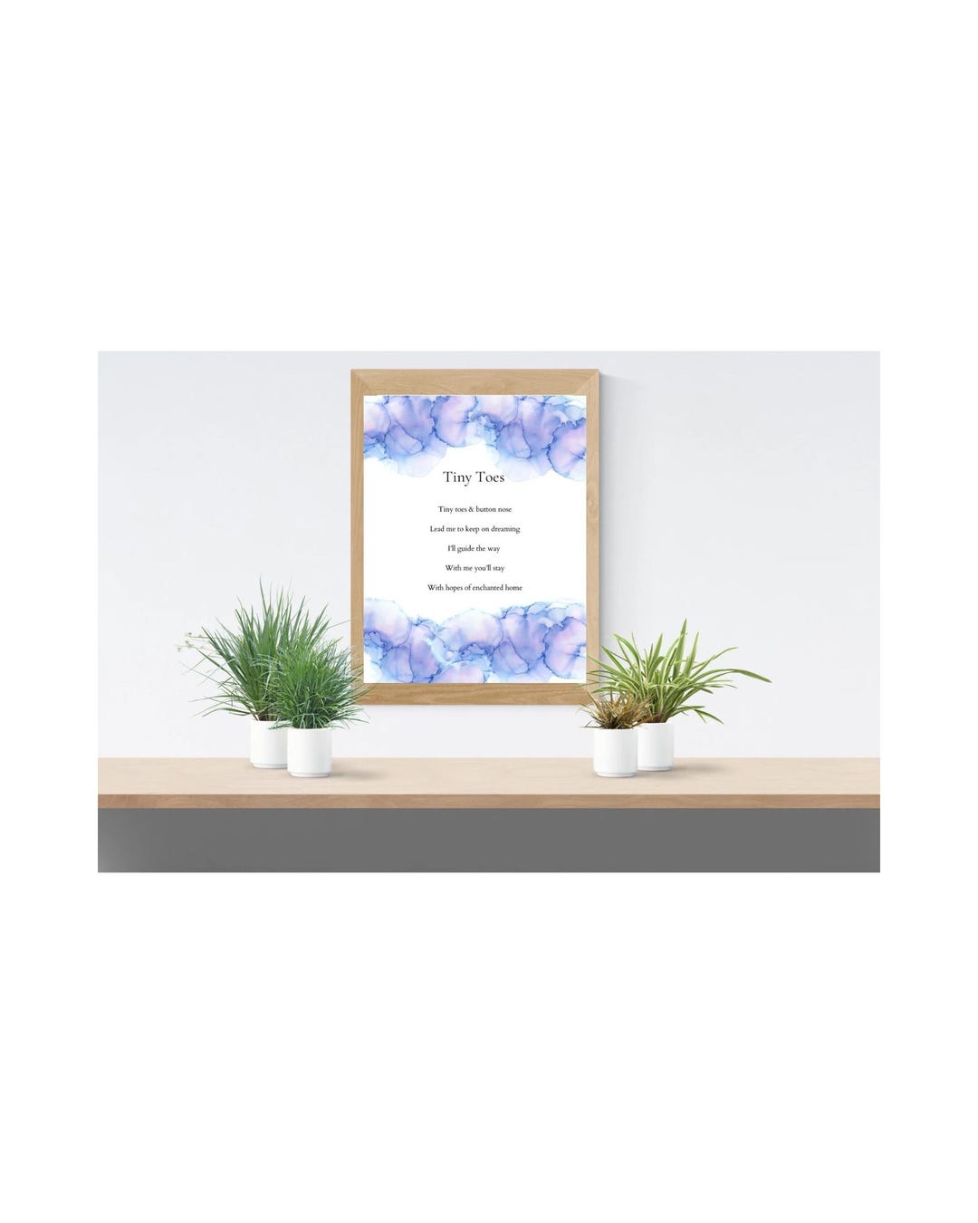 Tiny Toes Poem – Printable Nursery Art for Baby, Mother & Son Keepsake ...