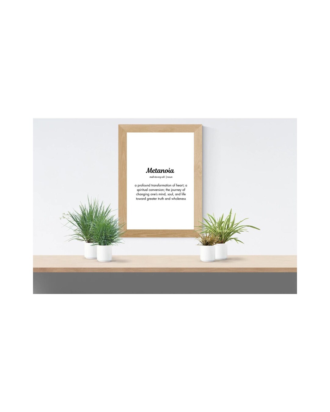 Metanoia Printable Art | Minimalist Wall Art | Healing Journey Quote ...