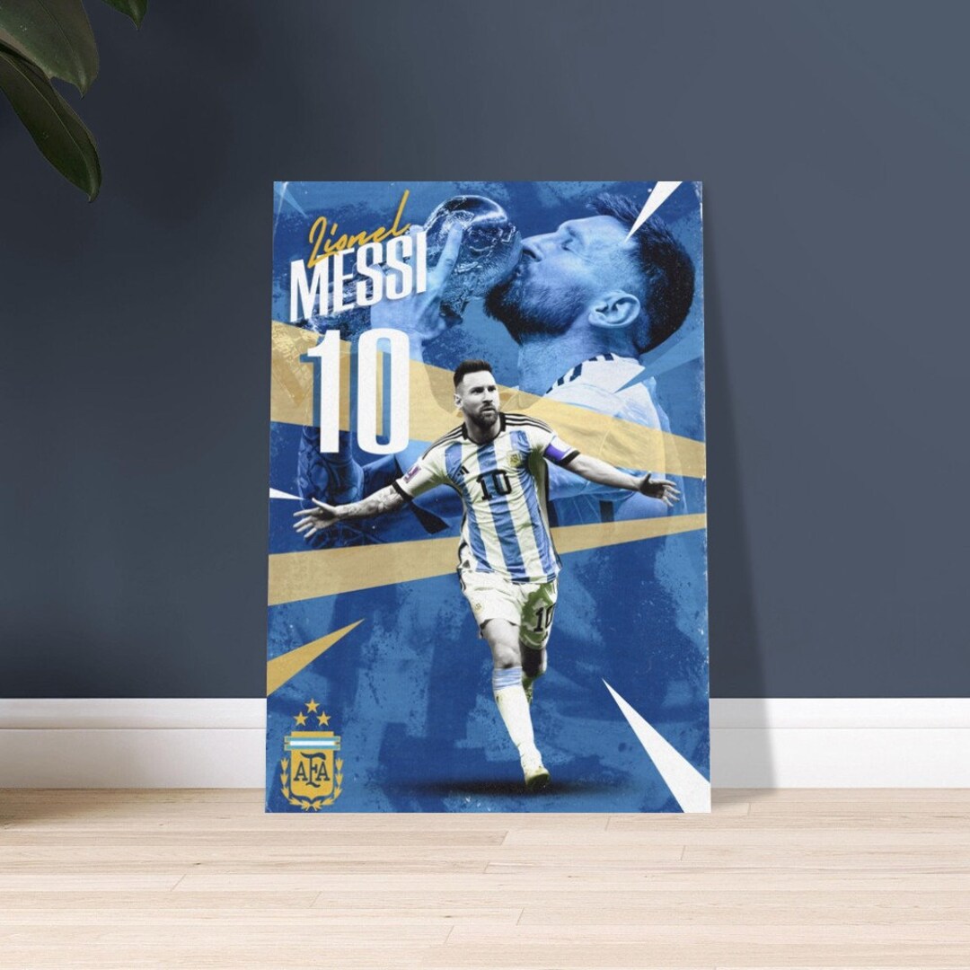 Lionel Messi Poster. Premium Matte Paper Poster Leo Messi for Bedroom ...