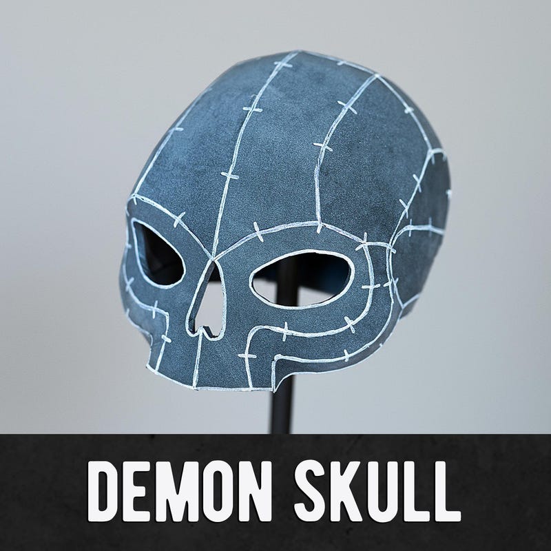Skeleton Face Mask - Etsy