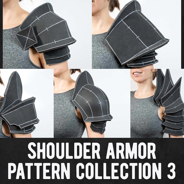 Cosplay Armor Shoulder Pattern - Etsy