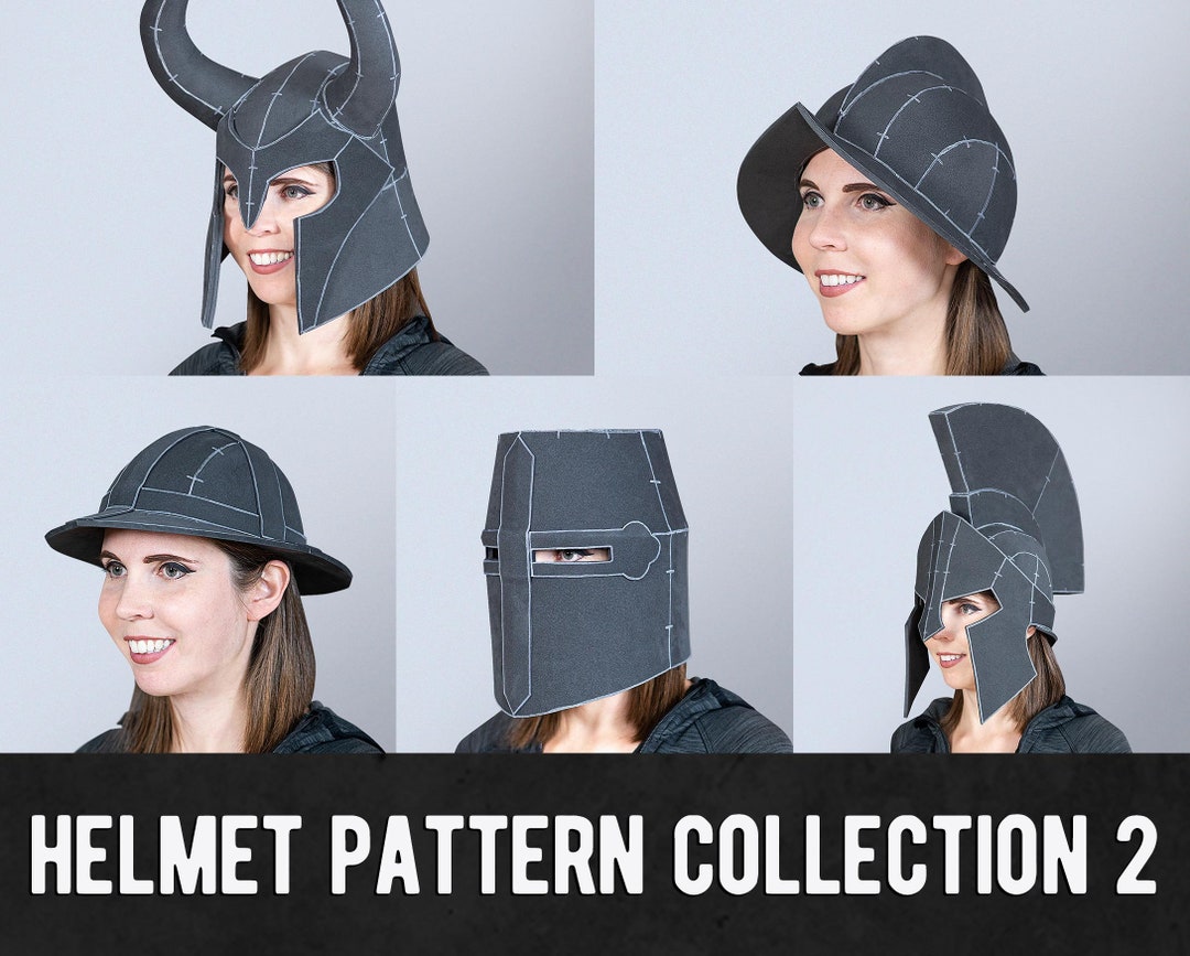 Helmet EVA Foam Cosplay Pattern Collection 2 5 Different - Etsy