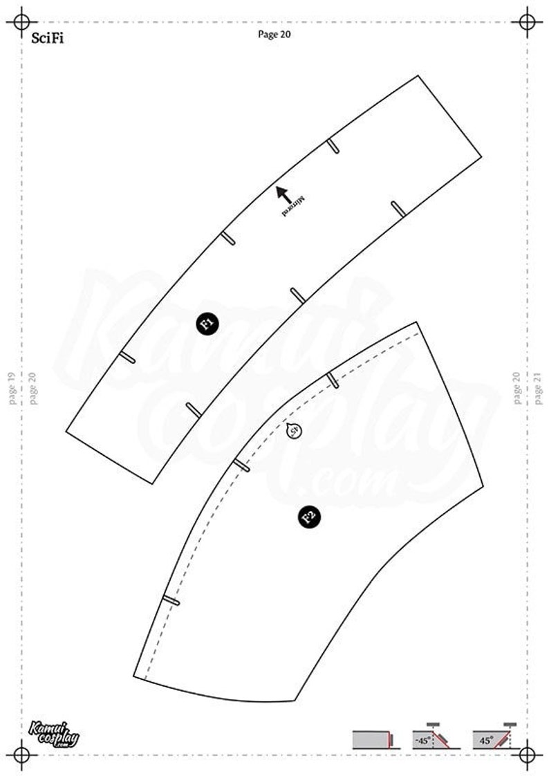 Shoulder Armor EVA Foam Cosplay Pattern Collection 9 Different Designs ...