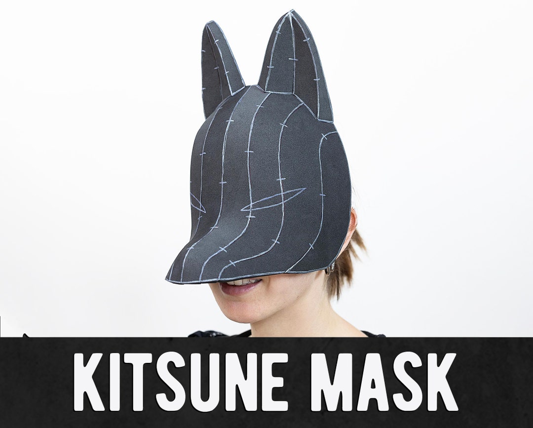 Kitsune Fox Mask Pattern - Digital Download | PDF - Etsy