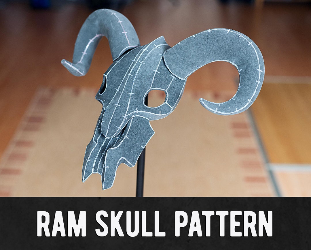 Ram Skull + Horn Pattern - Digital Download | PDF - Etsy