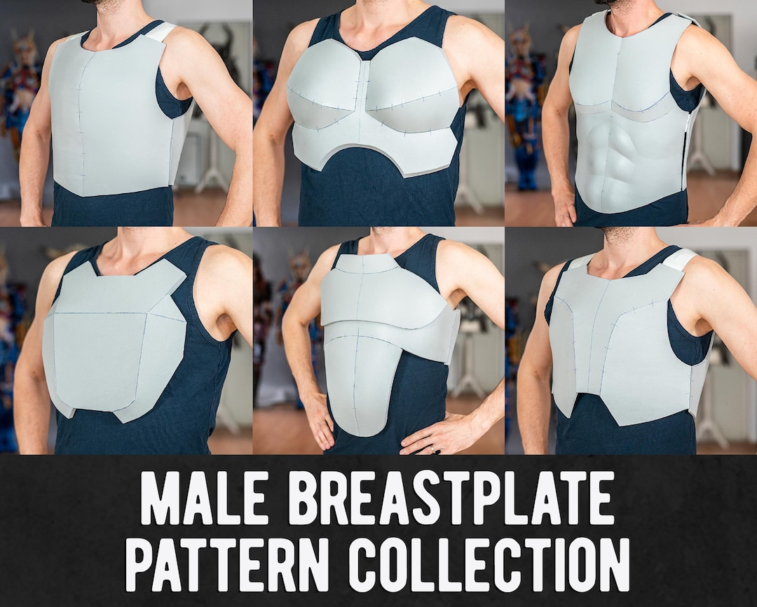 Male Breastplate EVA Foam Cosplay Pattern Collection - 6 Different ...