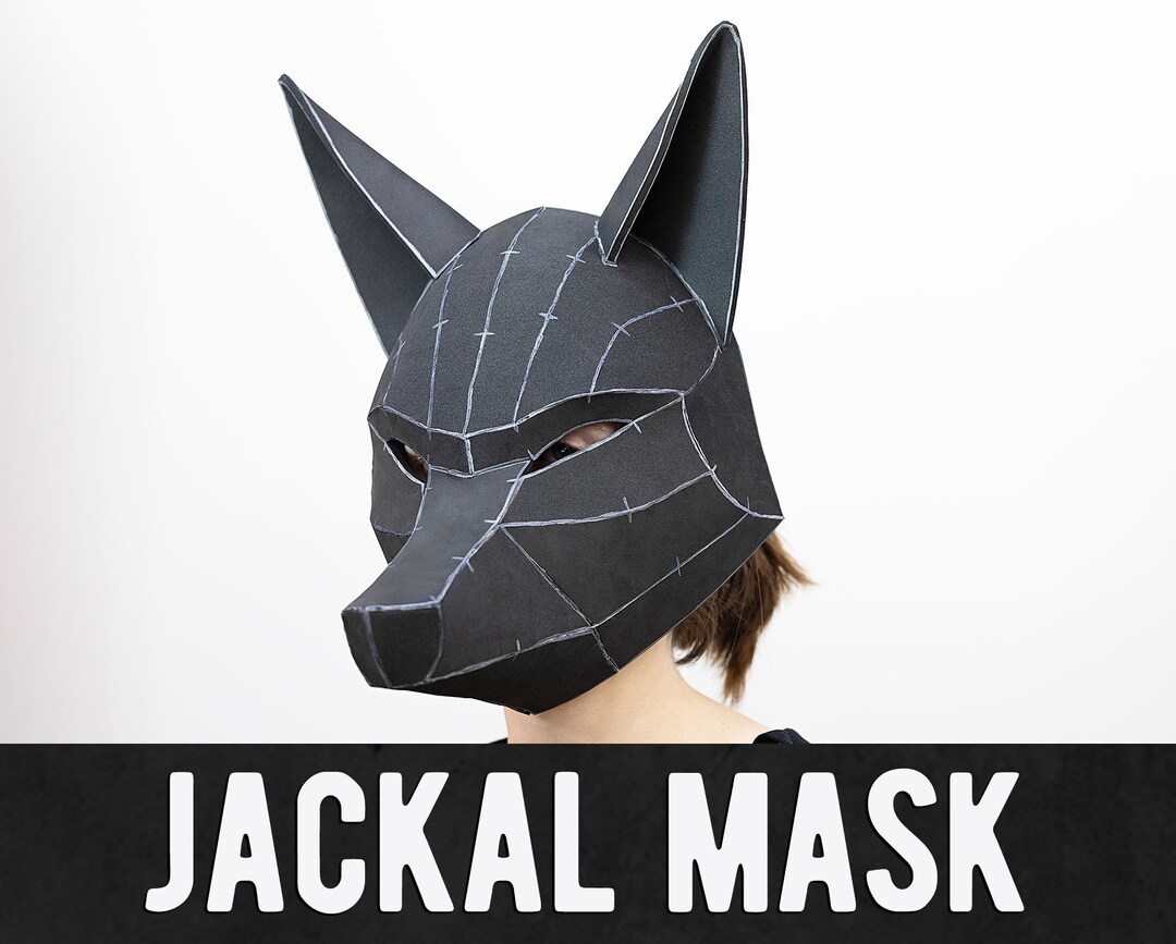 Jackal Fox Mask Pattern Digital Download PDF - Etsy