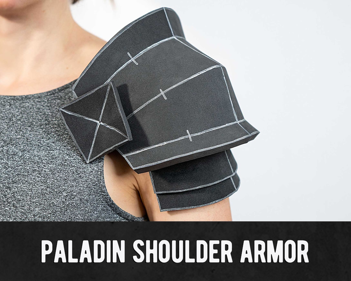 Paladin Shoulder Armor Pattern Digital Download PDF - Etsy