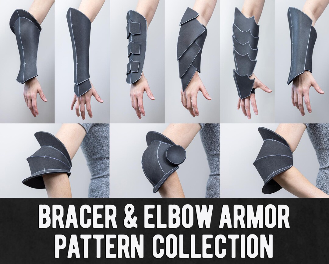 Bracer & Elbow Armor Pattern Collection - 10 Designs - Digital Download ...