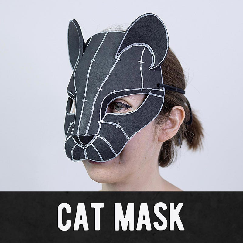 Maska kota - Etsy Polska