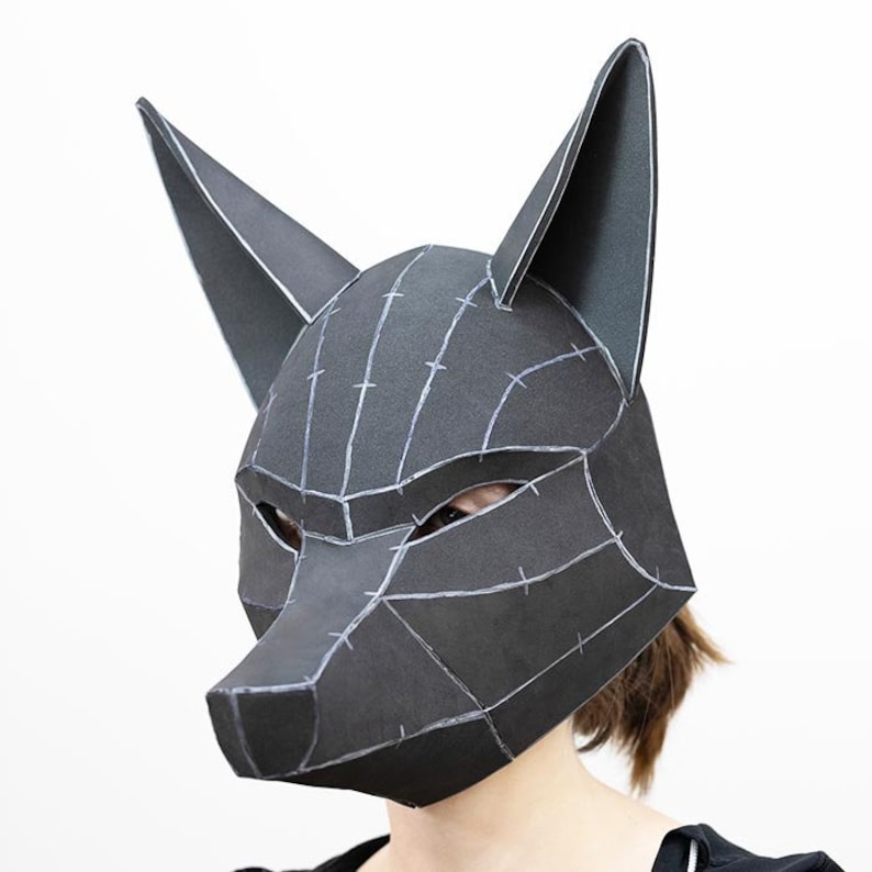Jackal Fox Mask Pattern Digital Download PDF - Etsy