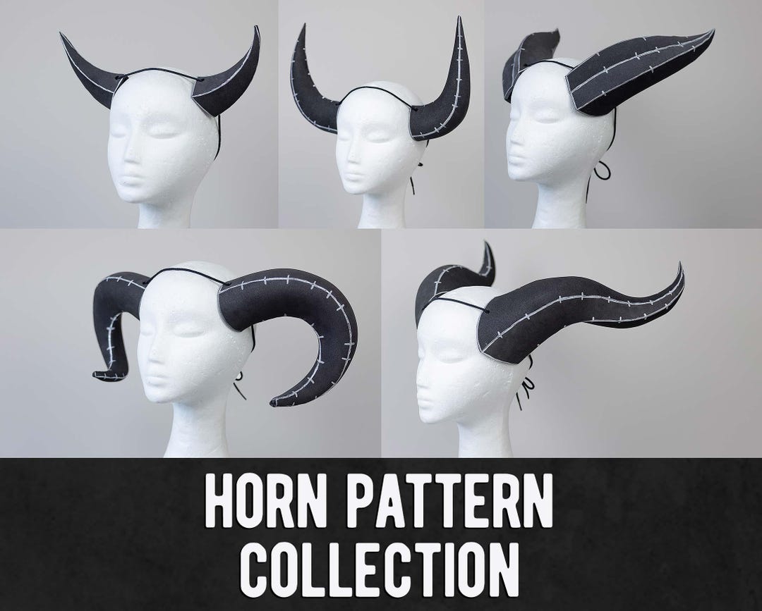 Basic Horn Pattern Collection - 5 Different Designs - Digital Download ...