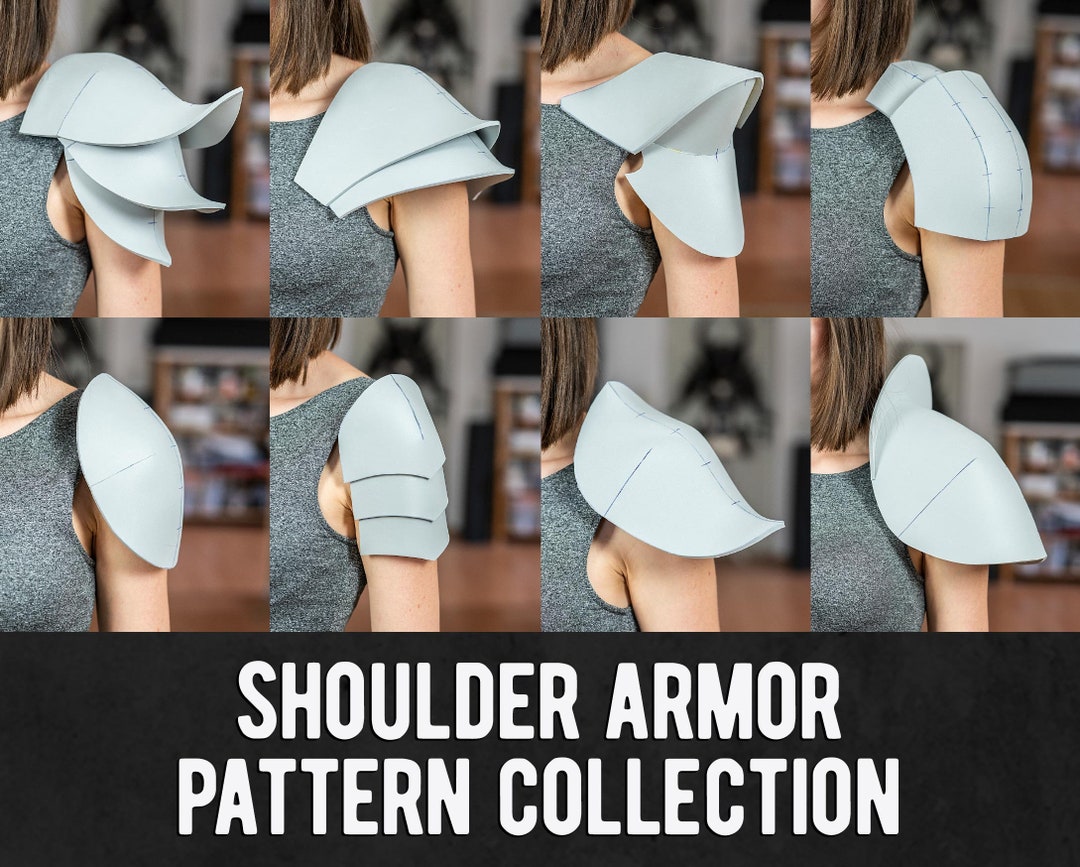 Shoulder Armor EVA Foam Cosplay Pattern Collection 9 Different Designs ...