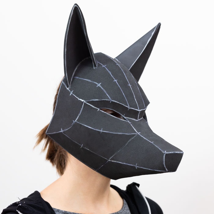 Jackal Fox Mask Pattern Digital Download PDF - Etsy