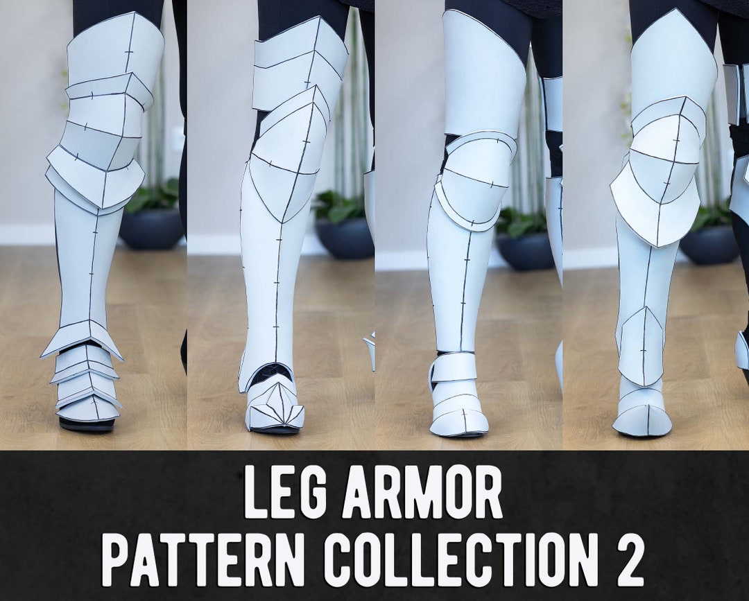 Leg Armor EVA Foam Cosplay Pattern Collection 2 - 16 Different Designs ...