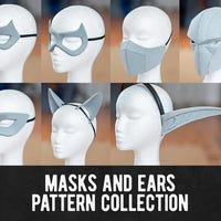 Owl Mask: DIY Printable EVA Foam Mask Pattern for Cosplay, Scalable PDF ...