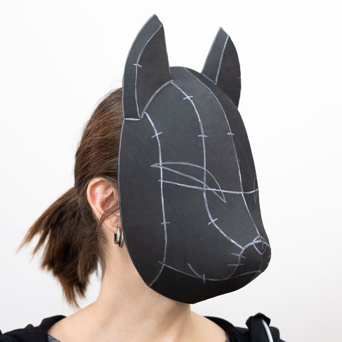 Anbu Fox Mask Pattern Digital Download PDF - Etsy