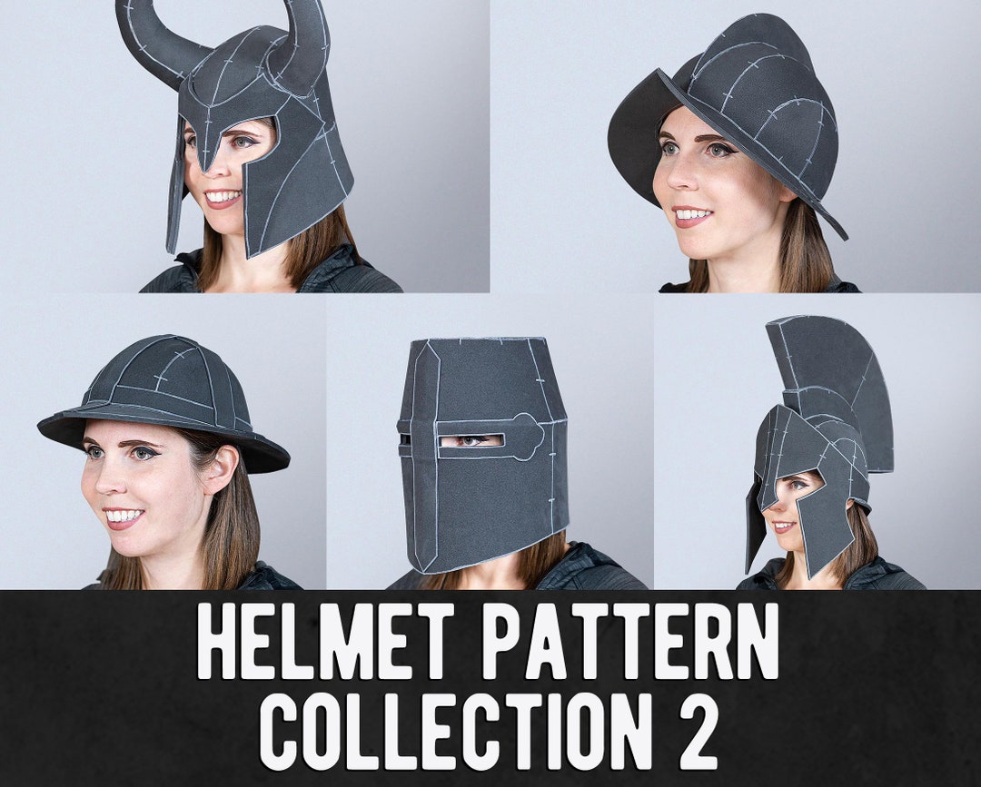 Helmet EVA Foam Cosplay Pattern Collection 2 - 5 Different Designs ...