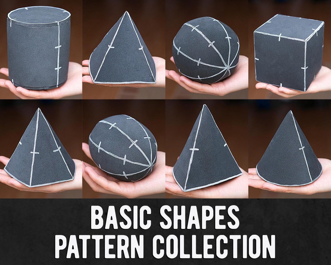 Basic Shapes EVA Foam Cosplay Pattern Collection - 5 Different Designs ...