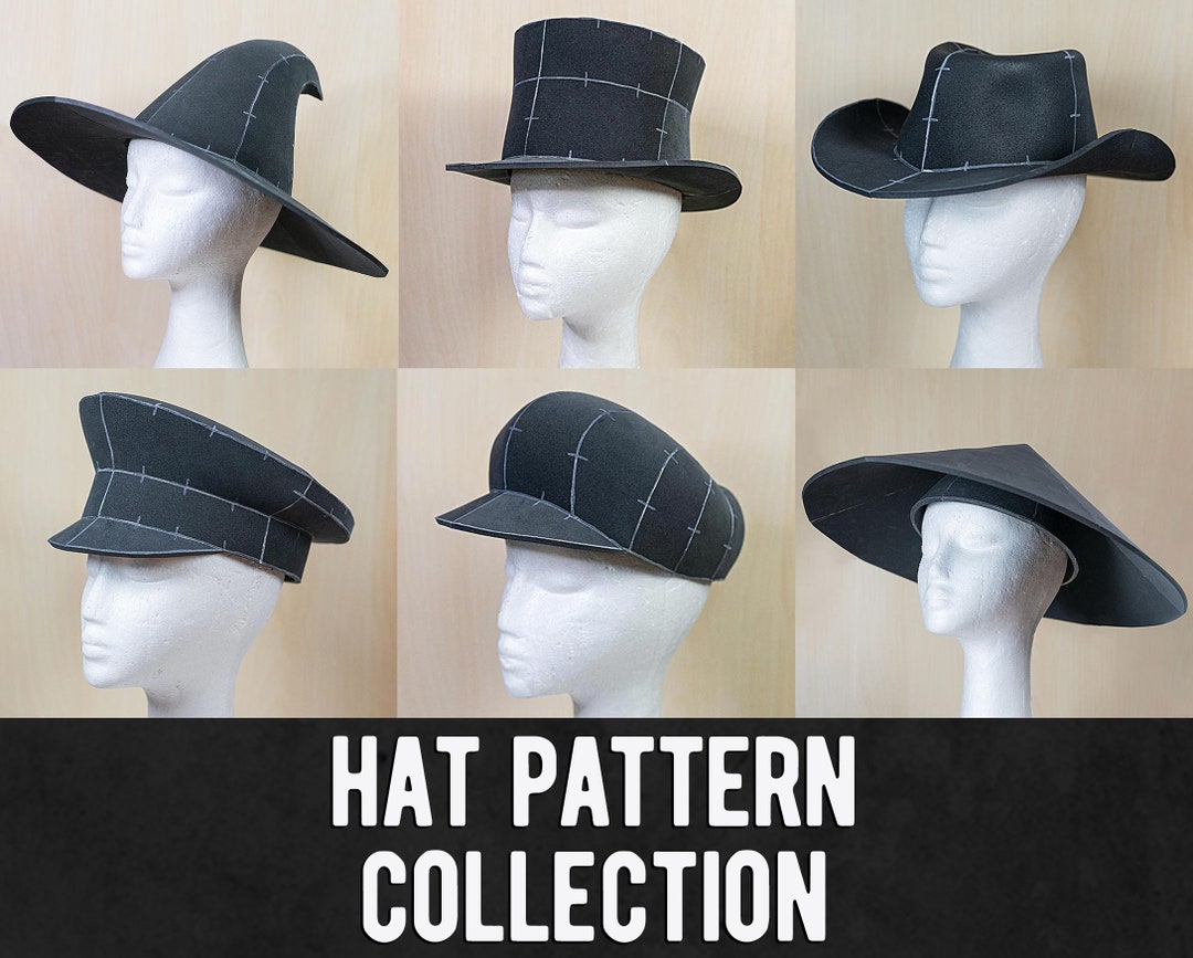 Hat Pattern Collection - 6 Designs - Digital Download PDF - Etsy