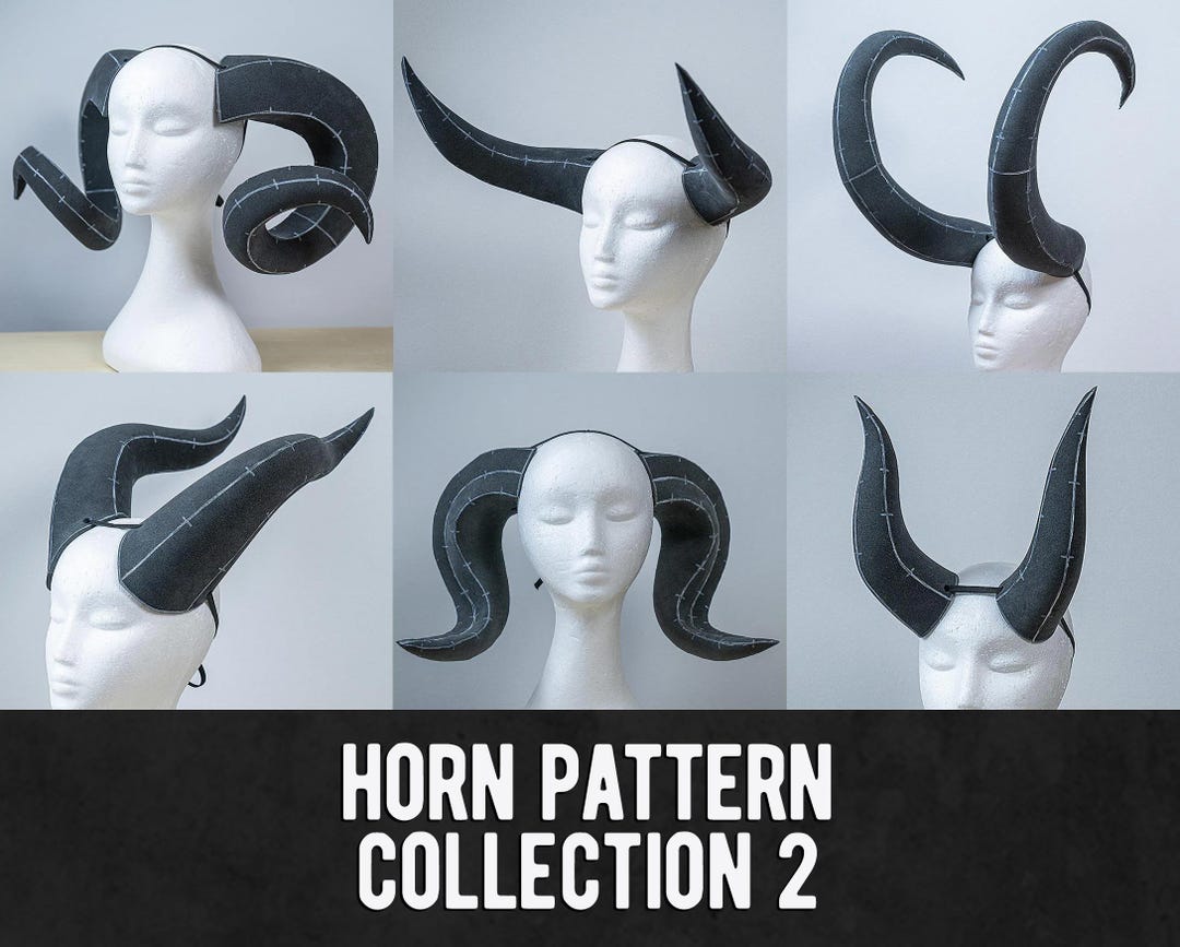 Horn Pattern Collection 2 - 7 Different Designs - Digital Download PDF ...