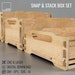 Snap & Stack Stackable Box Set | CNC and Laser Cut Files Digital ...