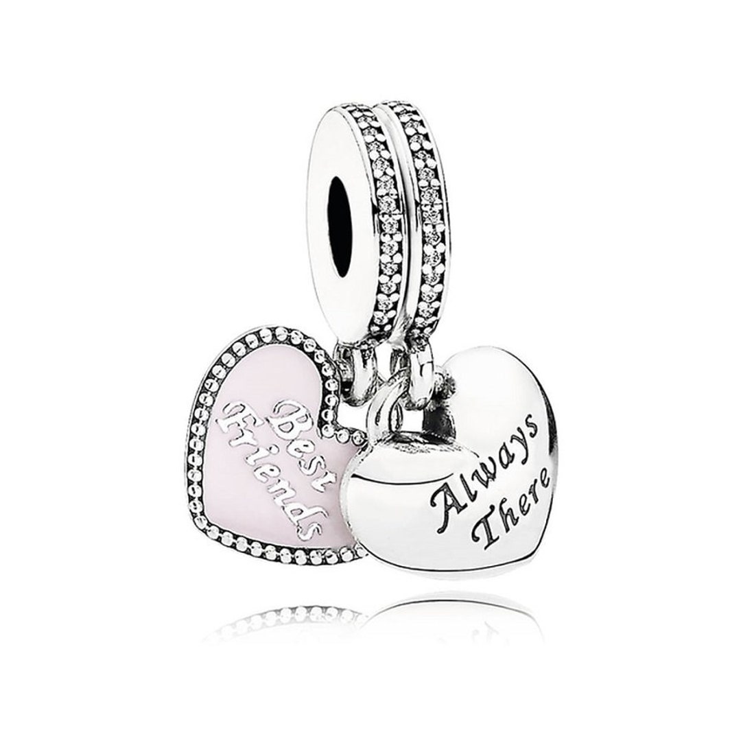 New Pandora Moments Best Friends Always There Heart Dangle - Etsy