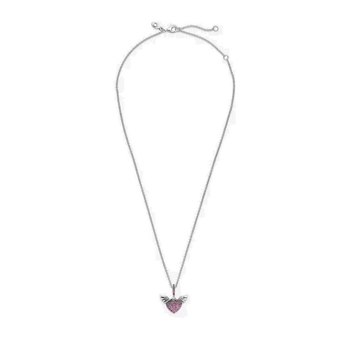 Pandora Heart & Angel Wings Necklace Sterling Silver Handcrafted Wings ...