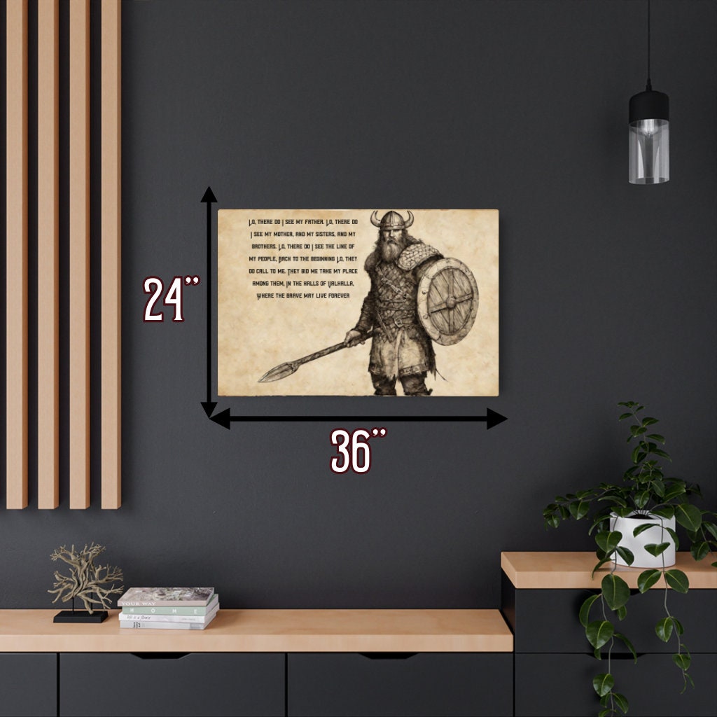 Rustic Metal Wall Art Sign With Powerful Norse Saying-channel Your ...