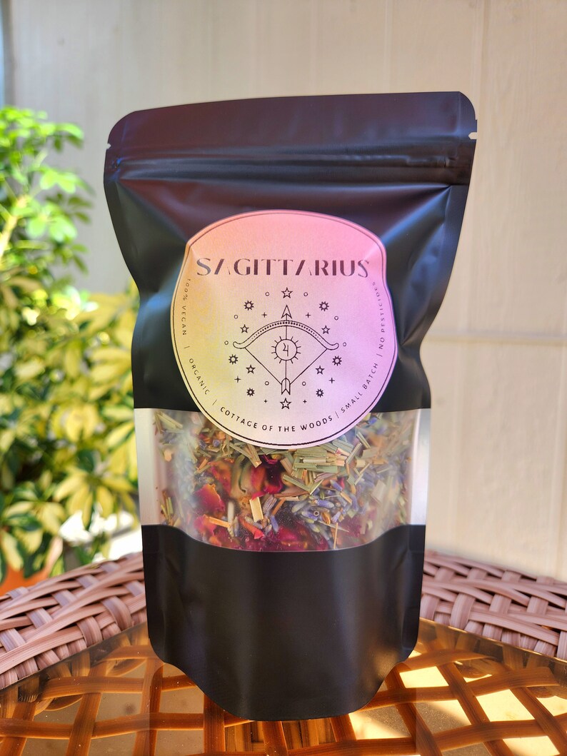 SAGITTARIUS Zodiac Signs Herbal Tea Blends Free of Pesticides ...