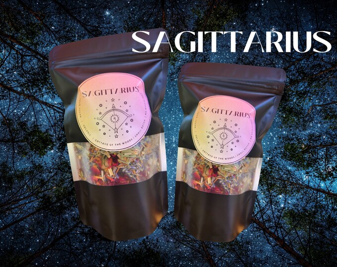 SAGITTARIUS • ZODIAC Signs Herbal Tea Blends • Cosmic Tea • Vegan ...