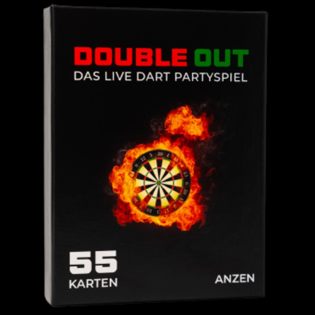 DOUBLE-OUT the Live Dart Party Game Dart Gifts for Men Card Game for ...