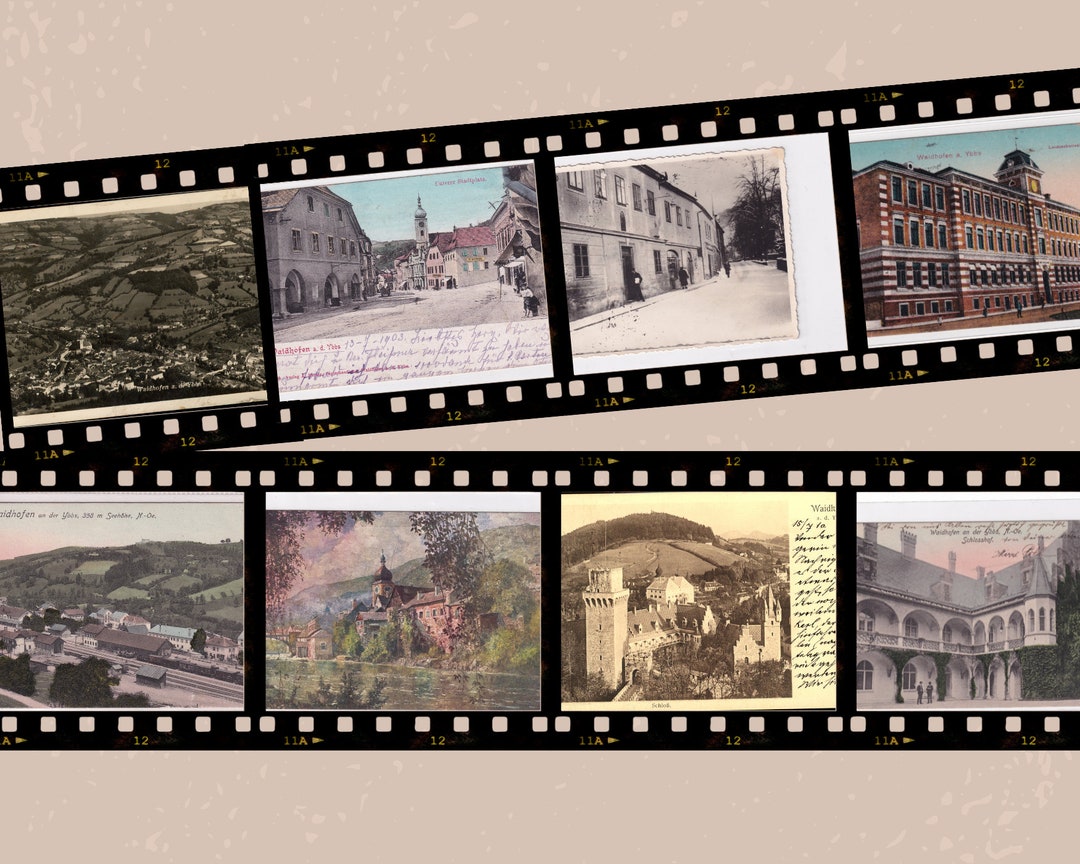 252 Pieces of Old Postcards Scan Bundle of the City of Waidhofen an D ...
