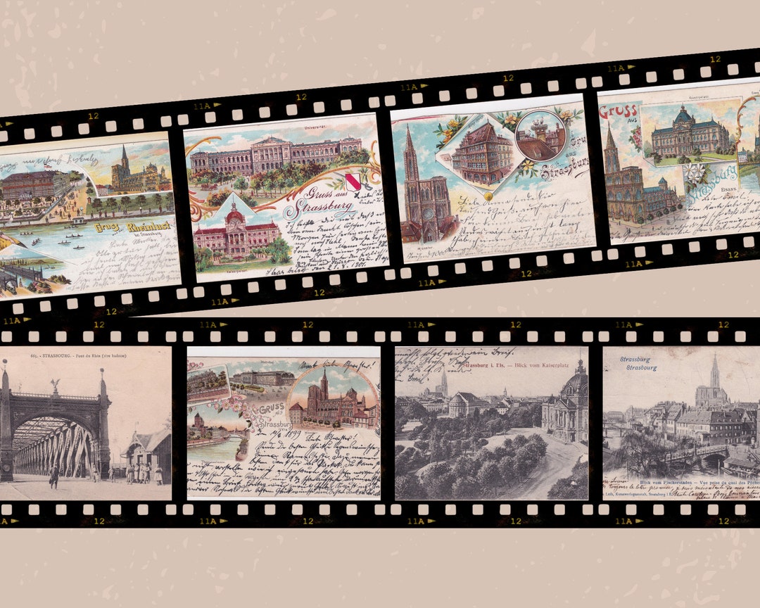 200 Pieces of Old Postcards Scan Bundle Strasbourg Strasbourg on USB ...