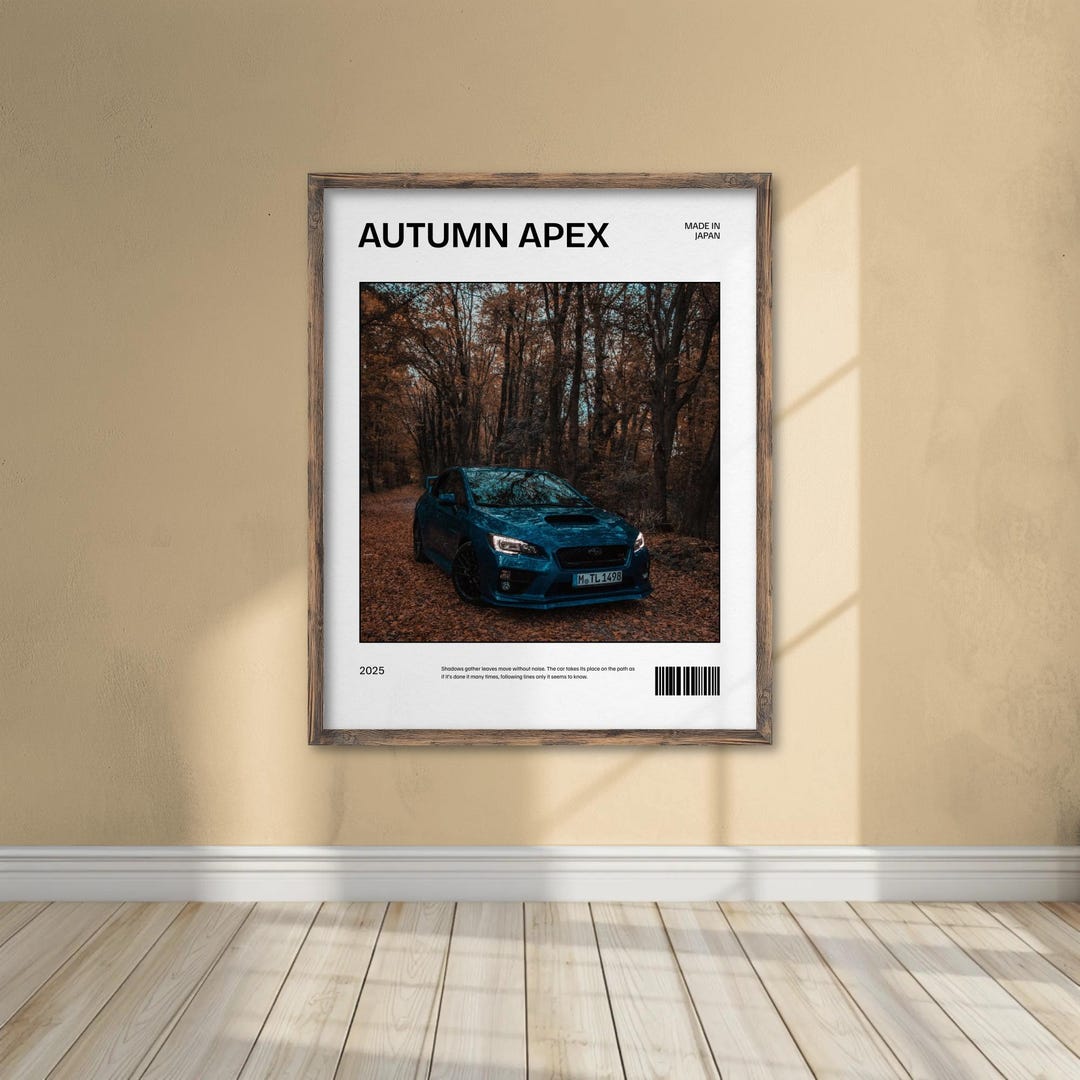 Car Poster for JDM Enthusiasts: Autumn Apex - Etsy