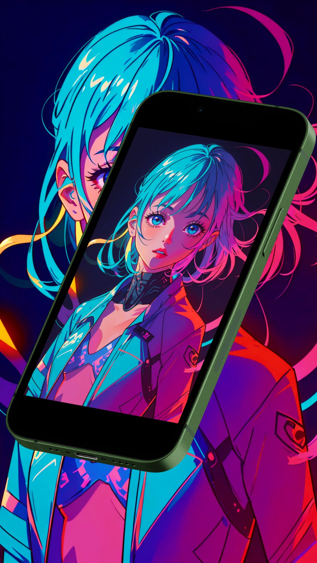 Vivid Anime Girl 3 Pack High Resolution Ios Anime iPhone Background - Etsy