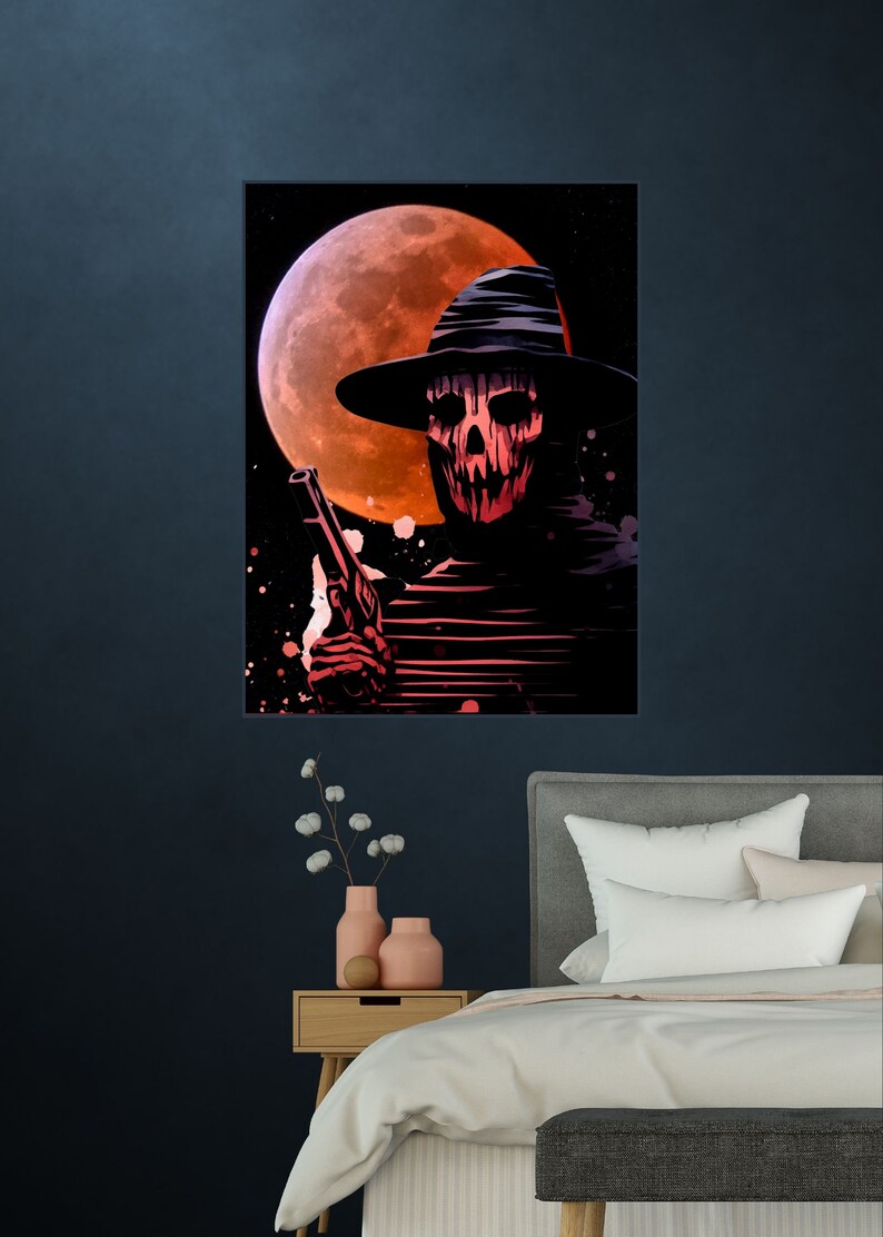 Halloween Horror Wall Decor Printable /halloween Art Print /horror Wall ...